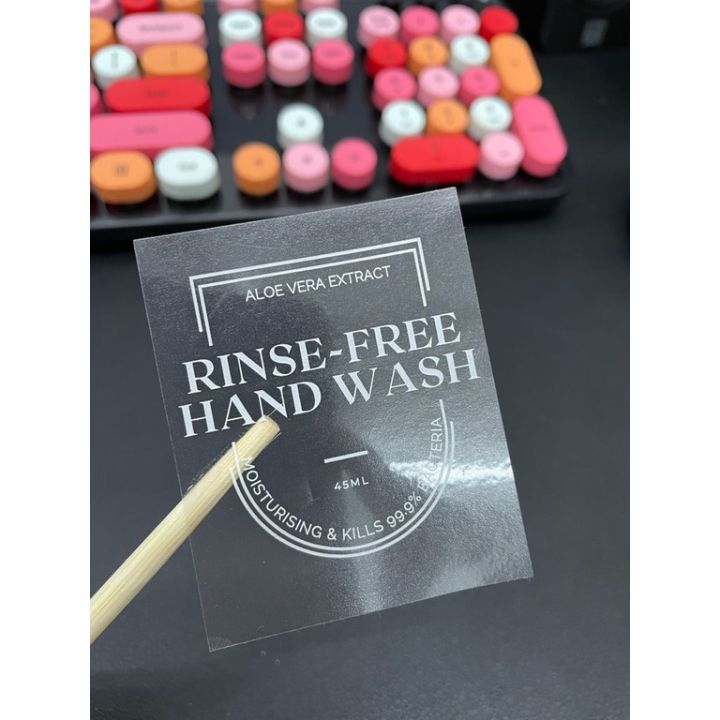 White ink transparent sticker, Lutsinar, Transparent sticker white ink ...