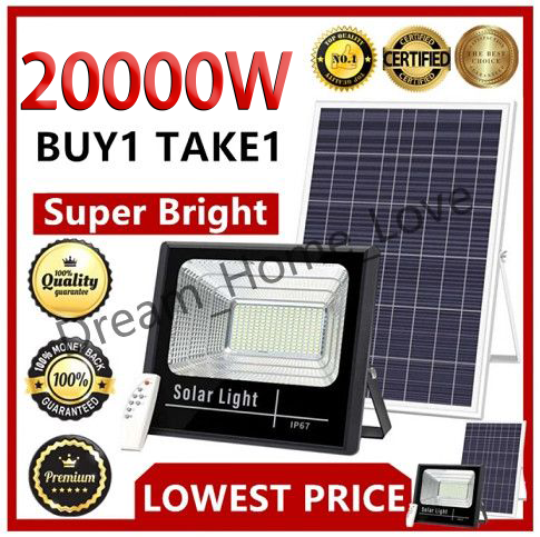 【COD】Waterproof Streetlight Solar Light Solar Led Floodlight IP67 With ...
