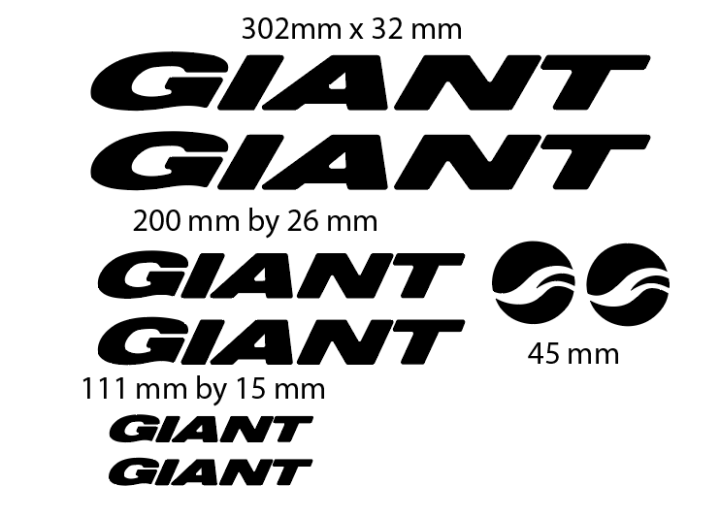 Giant Bike Frame Decals | Lazada PH