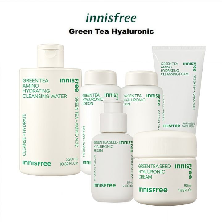 [100% Original] Innisfree Green Tea Hyaluronic Line New Version (Serum ...