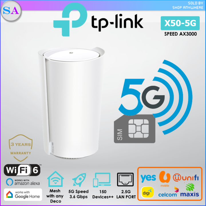 TP-Link Deco X50-5G ax3000 home mesh gigabit home wireless 5G / 4G X50 WiFi 6 router | Lazada PH