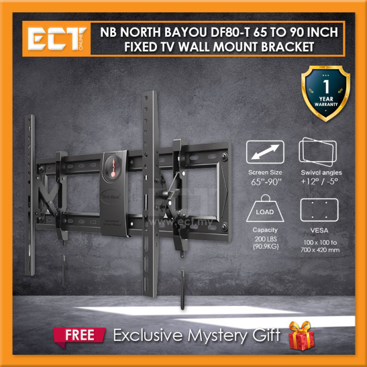 NB North Bayou DF80-T 65 to 90 Inch Ergonomics Interactive Fixed TV ...