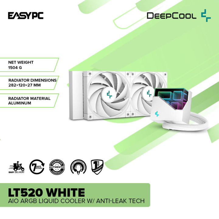 EasyPC | Deepcool LT520/LT720 AIO ARGB Liquid Cooler w/ Anti-Leak Tech ...