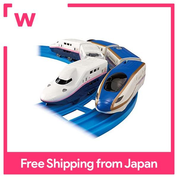 Plarail Goodbye E4 Series Shinkansen Max & E7 Series Joetsu Shinkansen (red ibis color ...