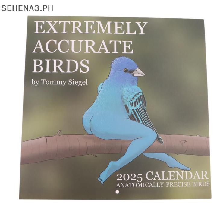 SEHPH 2025 Extremely Accurate Birds Calendar Decorative Wall Monthly ...