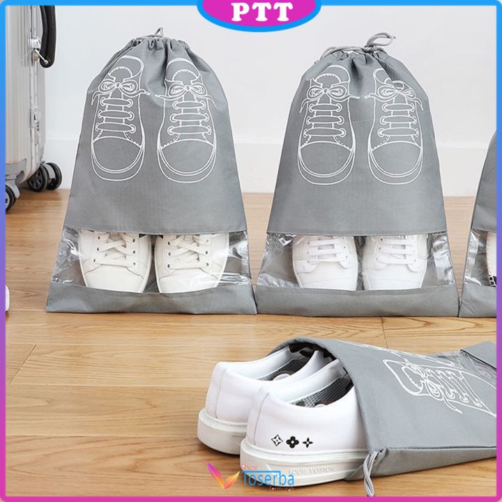 PTT Tas Serut Sepatu Shoes Bag Penyimpanan Sepatu dan Sendal Kantong ...