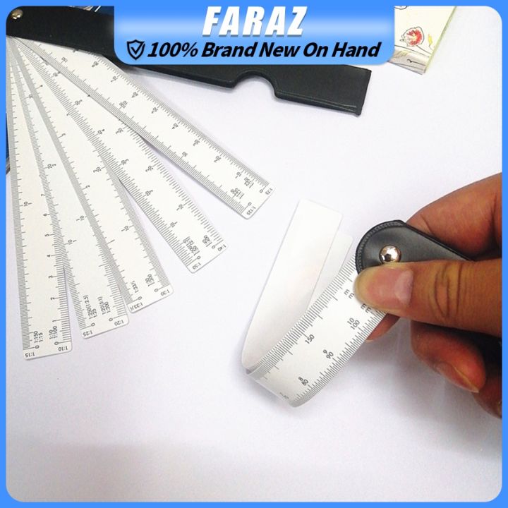 CGX Flexible Drawing Scale Ruler Fan-Shape Muti Ratio Measure Ruler for ...