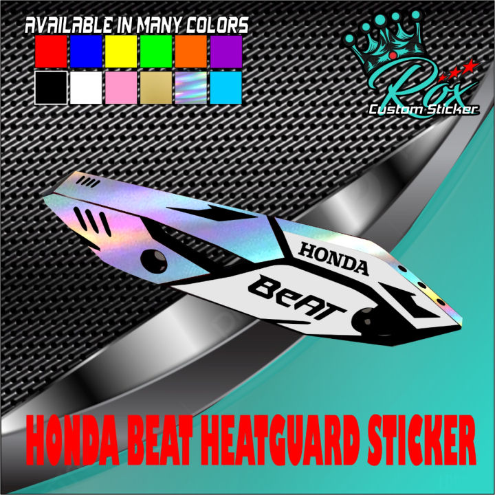 honda beat heatguard sticker only laminated waterproof | Lazada PH