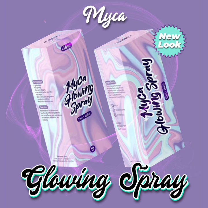 Myca Glowing Spray / Myca by Pera Beauty Setting Finishing Glow Face Mist Refresh Makeup Setter ...