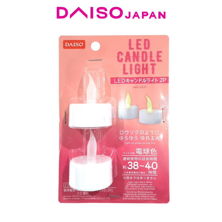 Daiso LED Candle Light 2pcs | Lazada PH