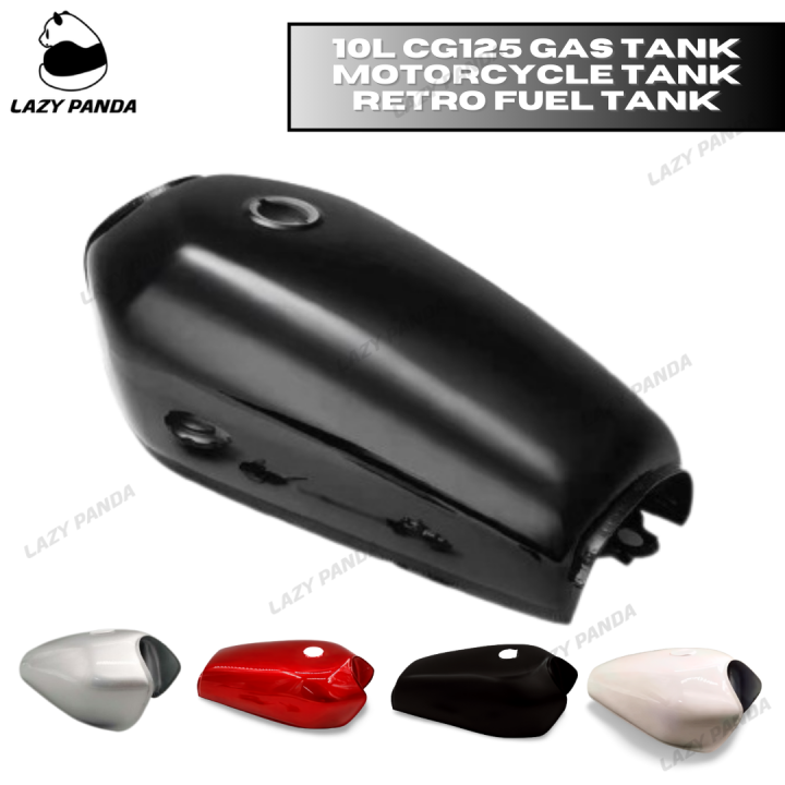 10L CG125 GAS TANK MOTORCYCLE TANK RETRO FUEL TANK CAFE RACER LAZYPANDA ...