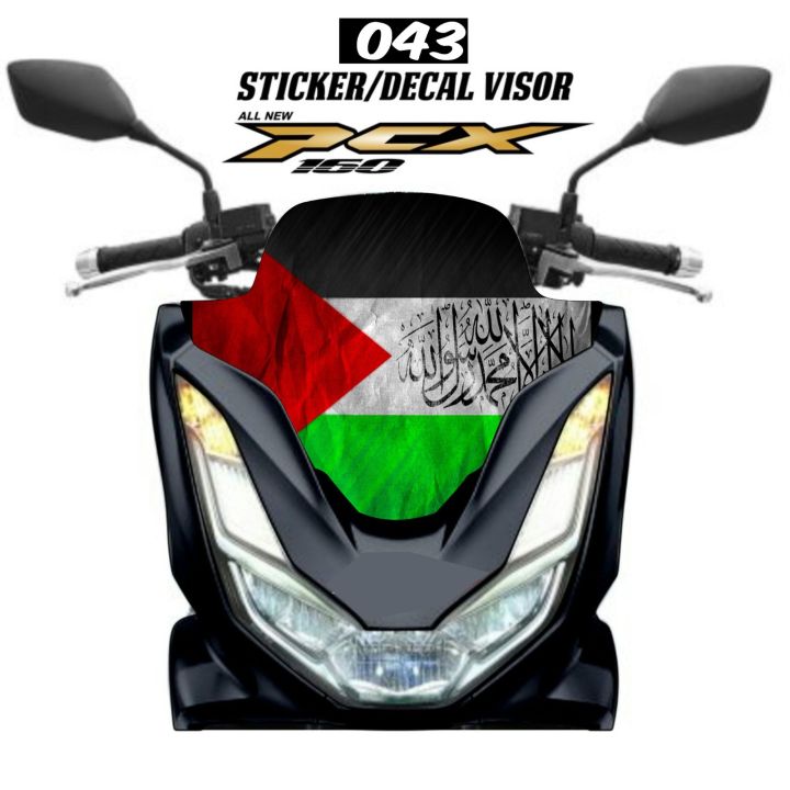 STICKER VISOR WINDSHIELD ALL NEW PCX 160 STIKER MOTOR VISOR | Lazada ...