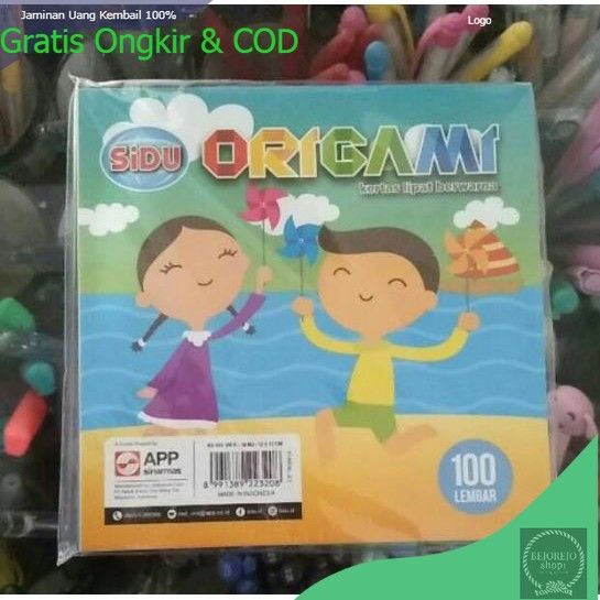 Bejorejoshop1 - KERTAS LIPAT ORIGAMI KECIL SIDU 12 x 12 cm - 100 lembar ...