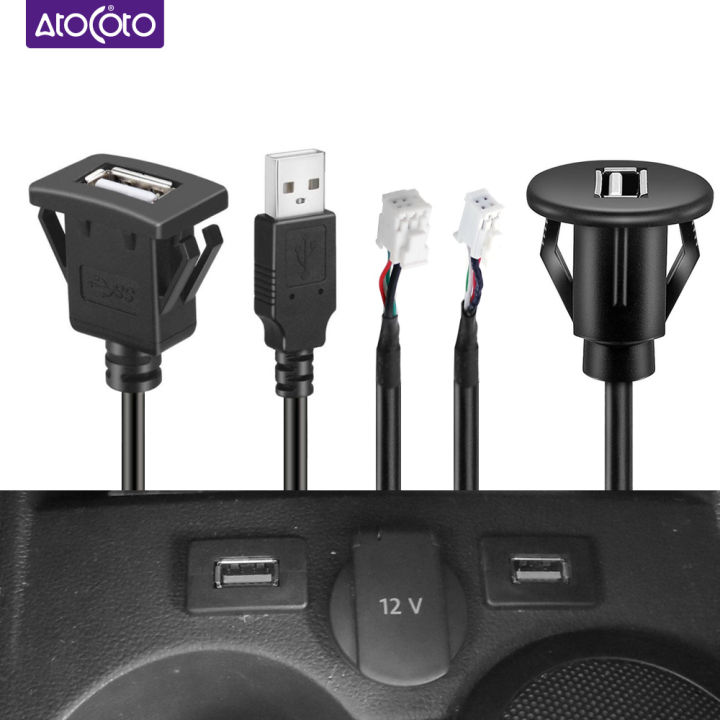 Car Radio Android Multimedia Player 4 6 Pin to USB Female Interface ...