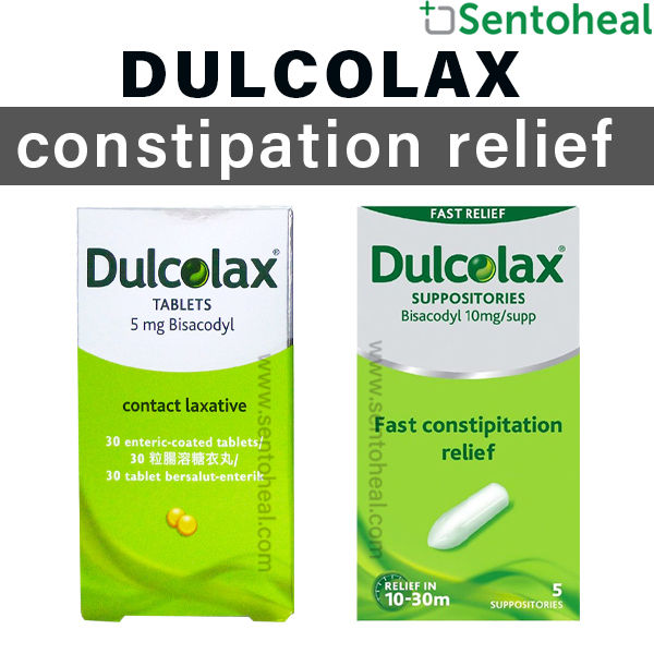 Dulcolax Constipation Relief - Tablet 30 tablets/ Suppositories Adults ...