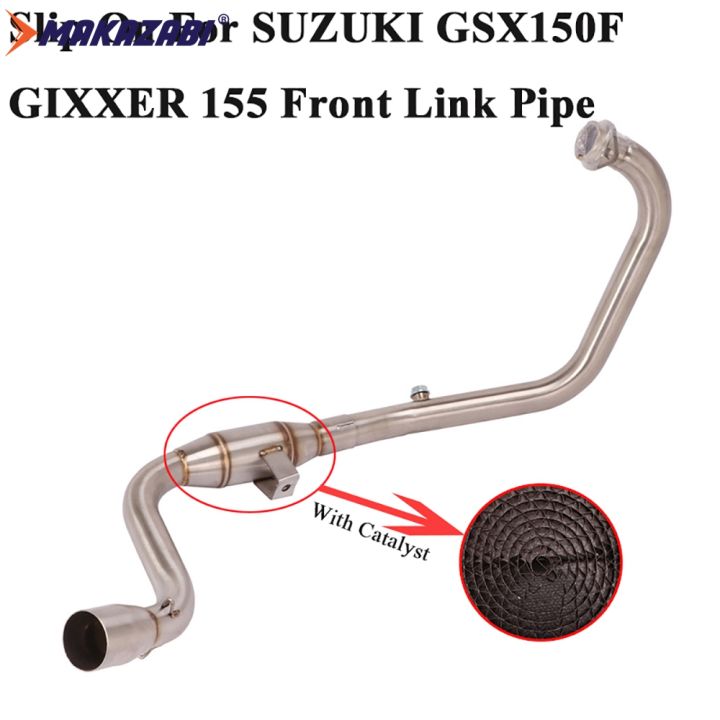51 mm GIXXER155 Motorcycle Exhaust System Header Middle Link Pipe Slip ...