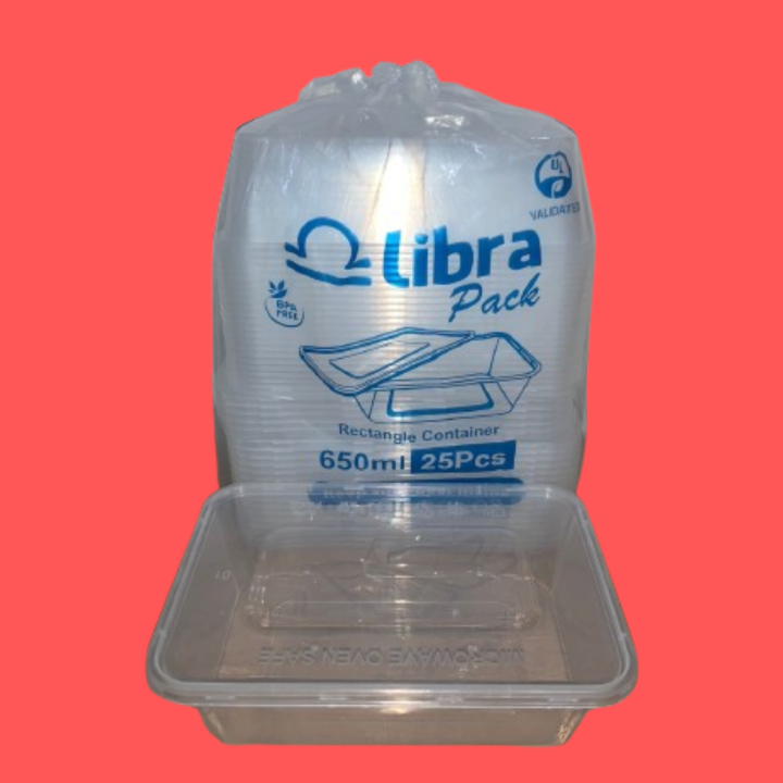 Kotak Makan Plastik Thinwall Food Container Persegi Panjang 650ml