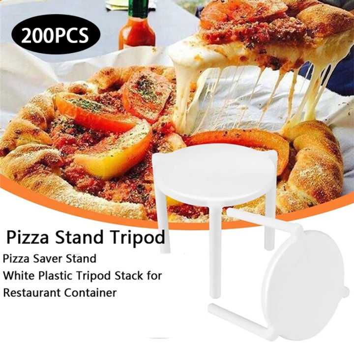 200pccs/set Pizza Saver Stand White Plastic Tripod Stack Fixing Rack ...