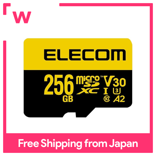 ELECOM Micro SD Card 256GB MicroSDXC High Endurance Video Speed Class ...