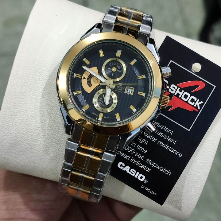 New Edifice Women G-Steel Original Full Stainless Steel Metal Action ...