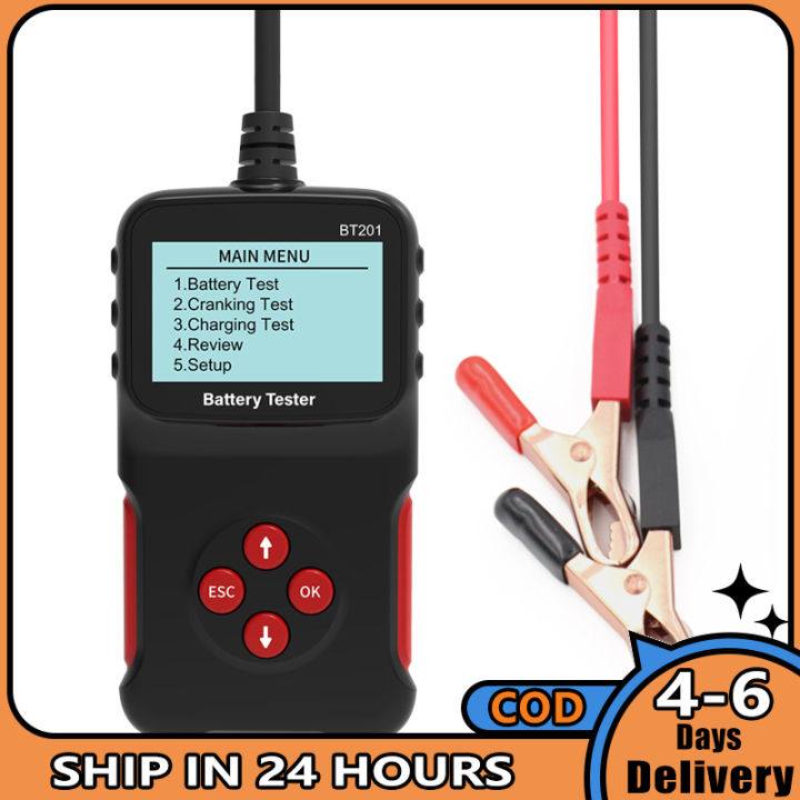 【AM 🙌】Bt201 Car Battery Tester Detector 12v Multi-functional Battery ...