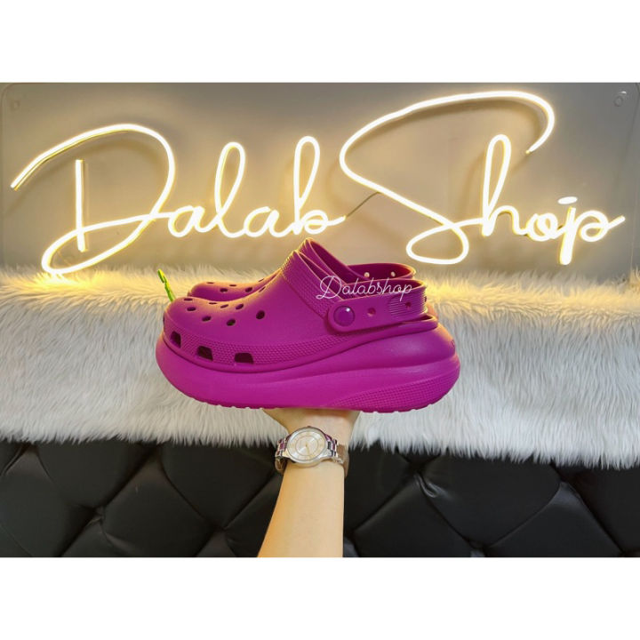 Crocs Classic Crush Clog in Fuchsia | Lazada PH