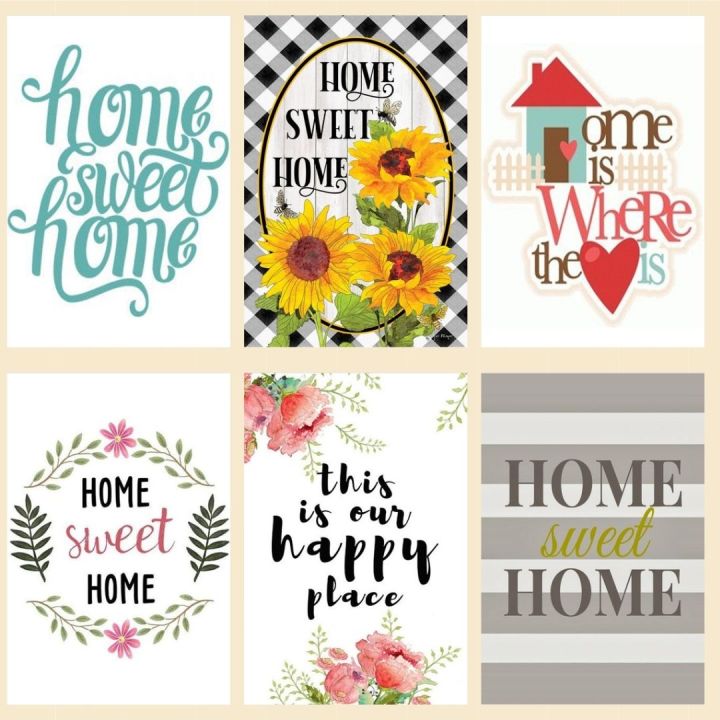 Home Sweet Home | A4 size Laminated Photo Wall Decor | Laminated A4 Poster | Lazada PH
