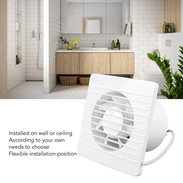 Kitchen Exhaust Fan 220V Powerful 4in Bathroom Ceiling Exhaust Fan ...