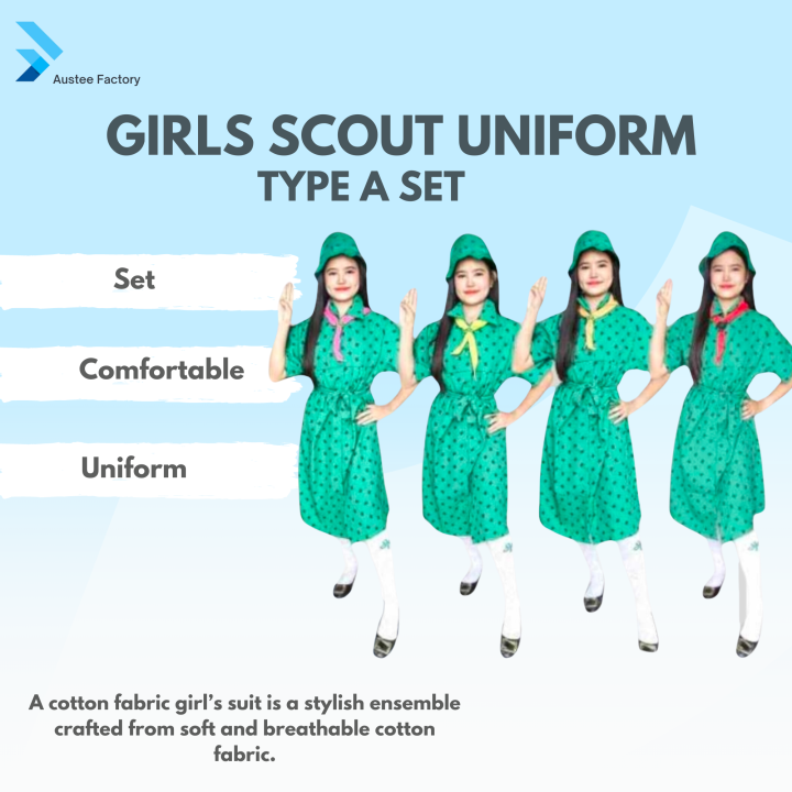 Austee New Girls Dress Scouting Kids Kab Bsp | Lazada PH