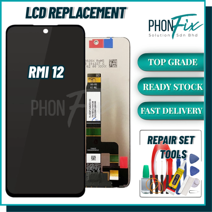 REDMI 12 / XIAOMI POCO M6 PRO LCD REPLACEMENT PART COMPATIBLE FOR ORIGINAL PHONE SKRIN TOUCH ...