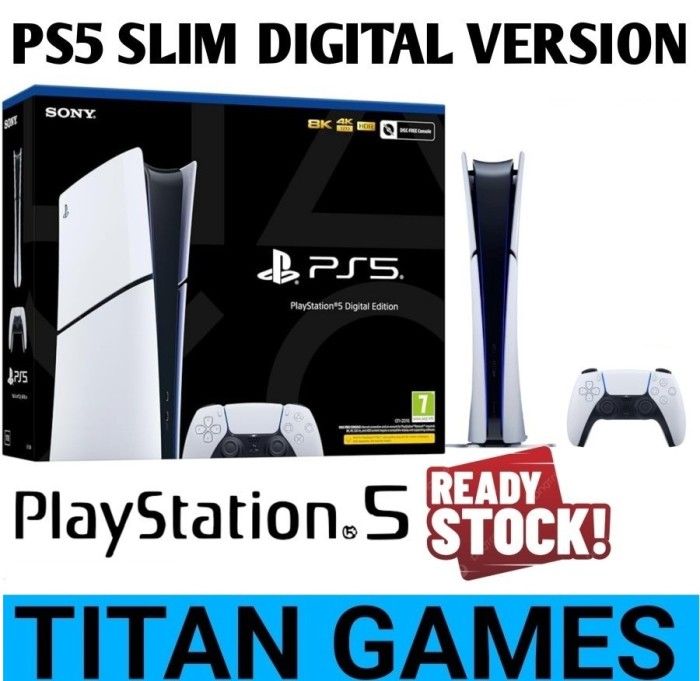 PS5 Slim Disc Version - PS5 Slim Console Digital Version - PS5 Console ...