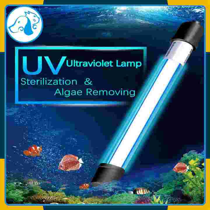 Aquarium UV Lamp Submersible Ultraviolet Light 20W Fish Tank ...