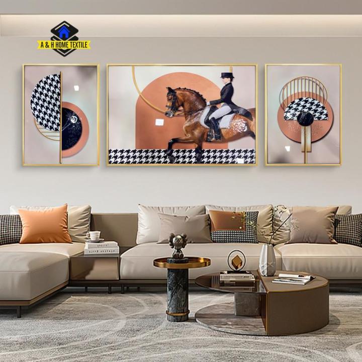 3PCS Set Wall Art Canvas With Frame Modern Nature Scenery Triptych Wall ...