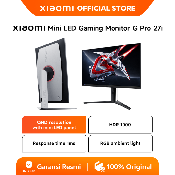 Xiaomi Mini LED Gaming Monitor G Pro 27i | Mini LED 1152-Zona | HDR1000 ...