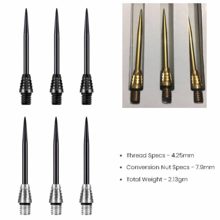 SHOT DARTS OVERLOCK CONVERSION POINT-TITANIUM COATED - 2BA | Lazada PH