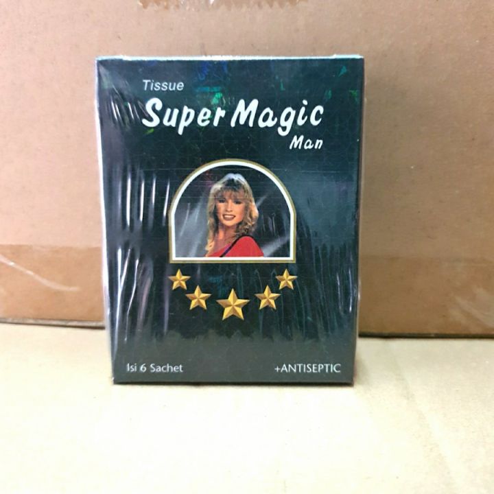 Tissue Magic / Tisu Super Power Magic hitam 1 Kotak Isi 6 | Lazada ...