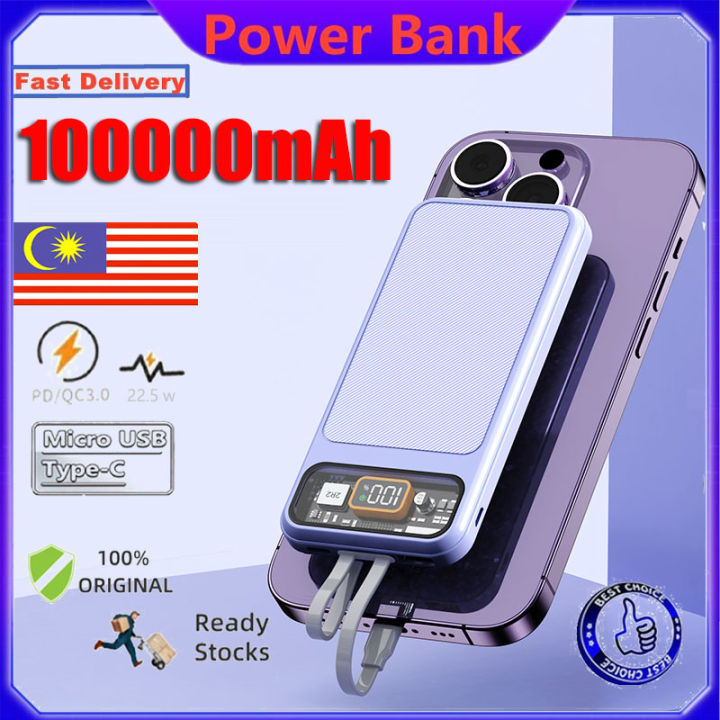 Powerbank 100000mAh Large Capacity Intelligent Digital Display 1 Input ...