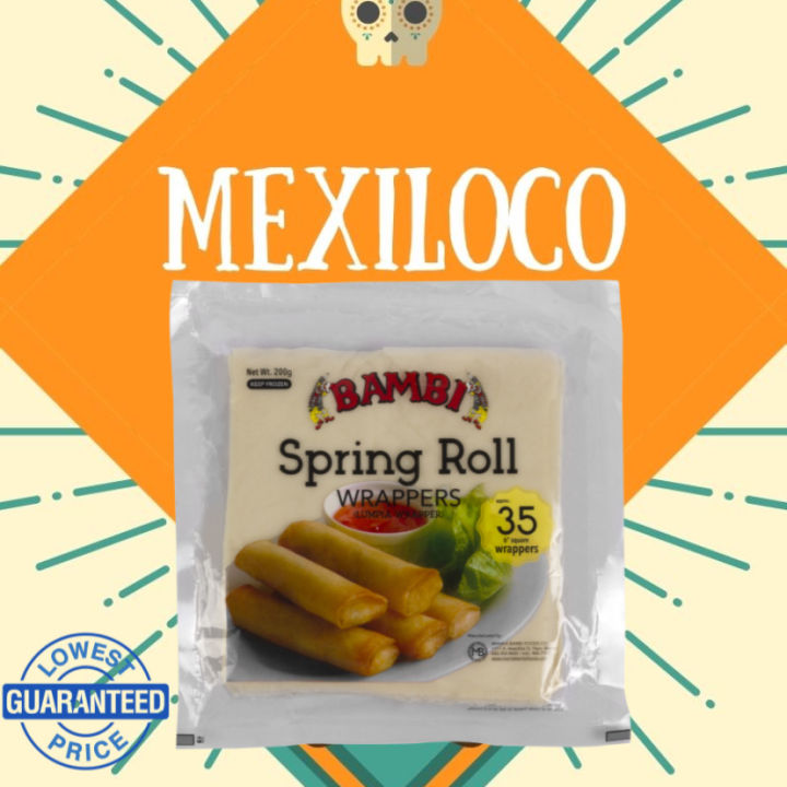 MEXILOCOPH Bambi Spring Roll Wrapper Small 6"x6" 35 pcs | Lazada PH