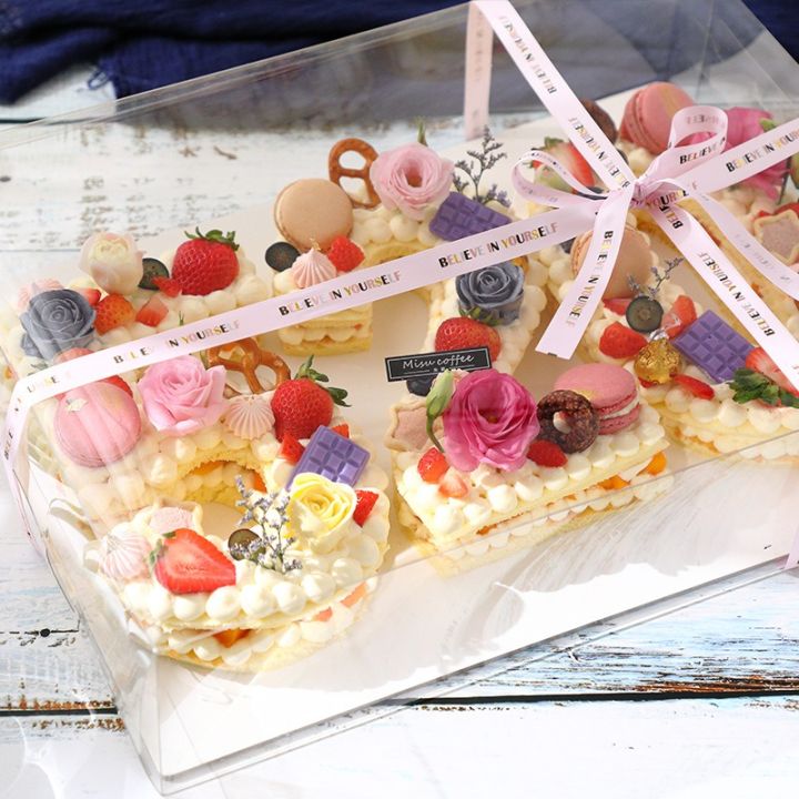 Letter Cake Acetate Box with White Cake Board | Lazada PH