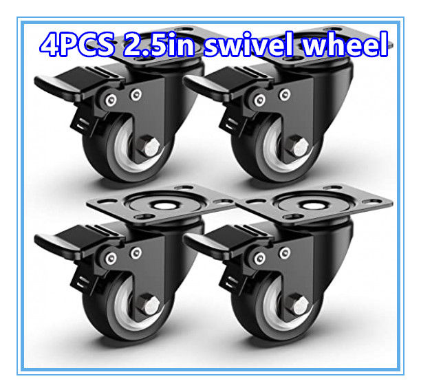 SWIVEL CASTER WHEEL 2" INCHES HEAVY DUTY 1 SET (4 PIECES) WITH LOCK COD ...