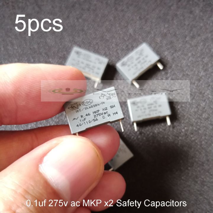 5 pieces MPX/MKP Class X2 MPX Safety Standard Capacitor (X2) 250V 0.1uF ...
