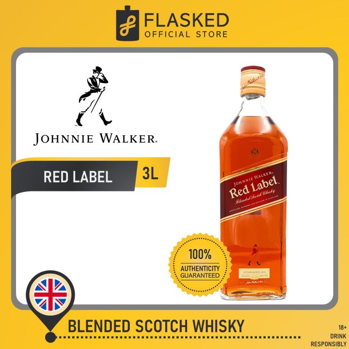 Johnnie Walker Red Label Blended Scotch Whisky 3L | Lazada PH