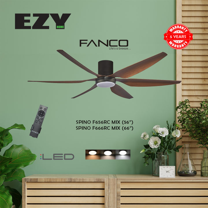 FANCO/SPINO F656RC (56 inches) & F666RC MIX (66 inches) Dc motor ...