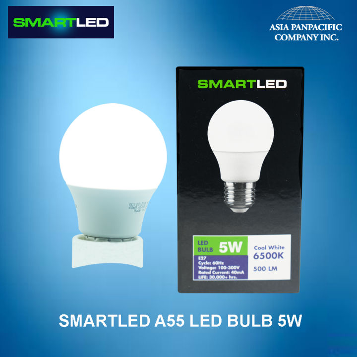 Smartled A55 LED Bulb E27 5 Watts CW | Lazada PH