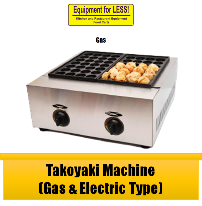 Heavy Duty Stainless Steel Takoyaki Maker Machine 56 Holes Gas Type ...