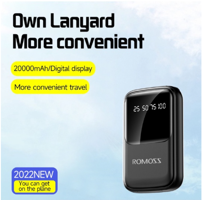 Romoss KC15 20000mah Fast Charger Powerbank With LED Emergency Light ...