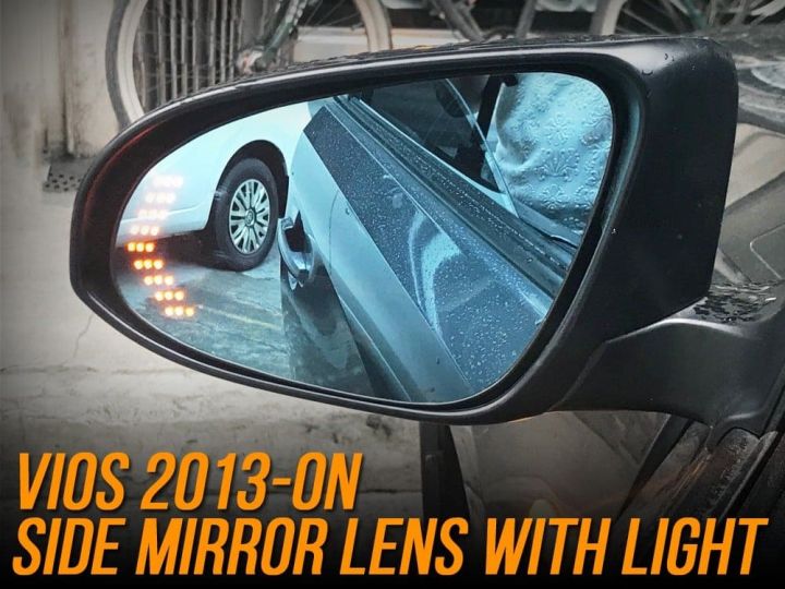 Toyota Vios 2013 - 2022 Side Mirror Lens with Signal ( vios accessories ...