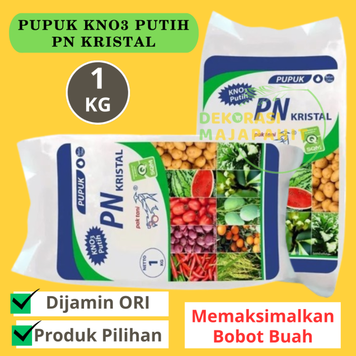 DM - ORI Pupuk KNO3 PUTIH PN KRISTAL Pak Tani 1kg Pupuk Kalium Nitrat ...