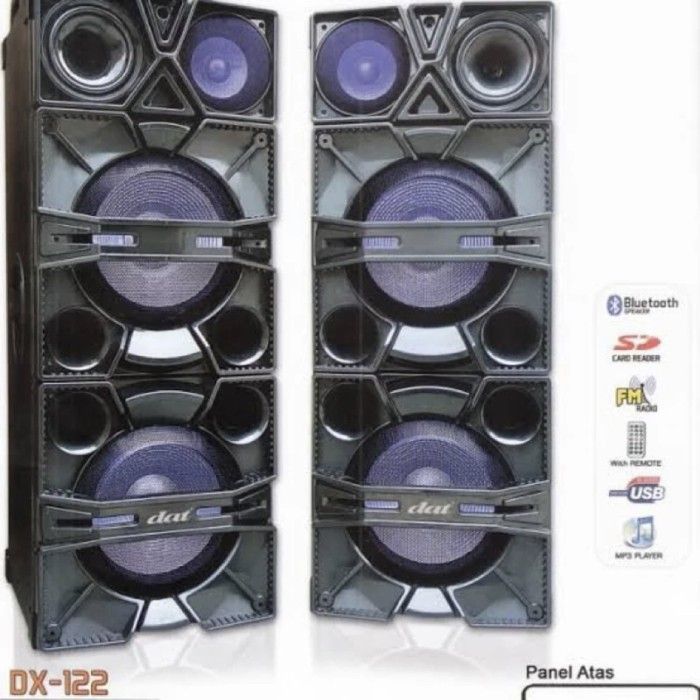 Speaker DAT DX 122 Speaker Aktif Dat 12 inch double woofer speaker DAT ...