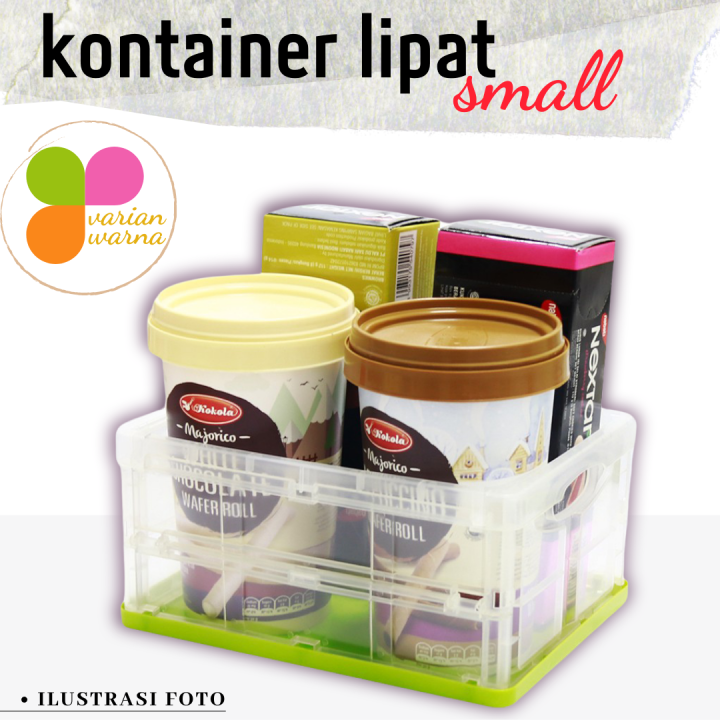 BOX LIPAT KECIL - CONTAINER PLASTIK BESAR - TEMPAT BOX PLASTIK (S ...
